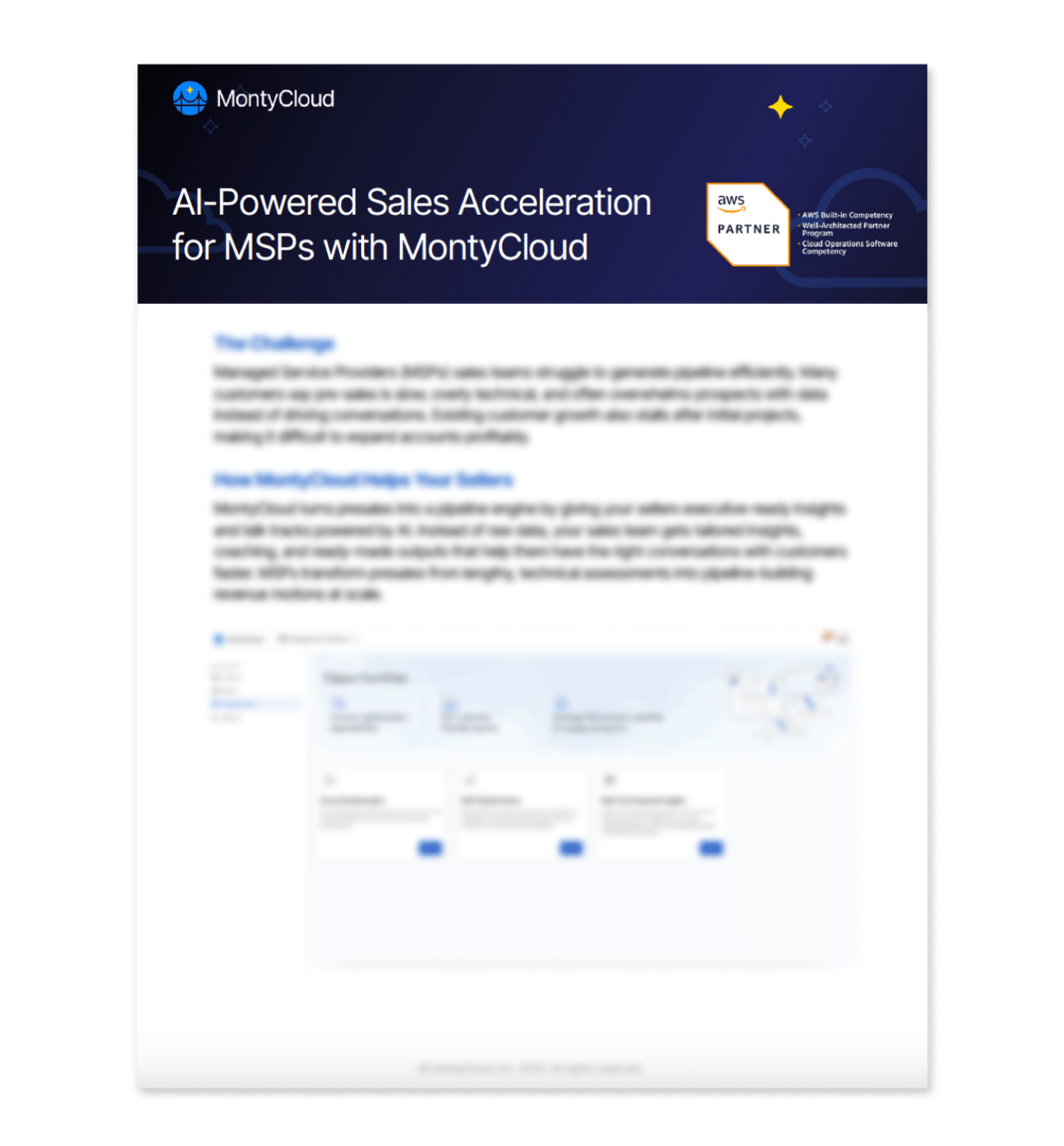 AI-Powered Sales Acceleration for MSPs - MontyCloud