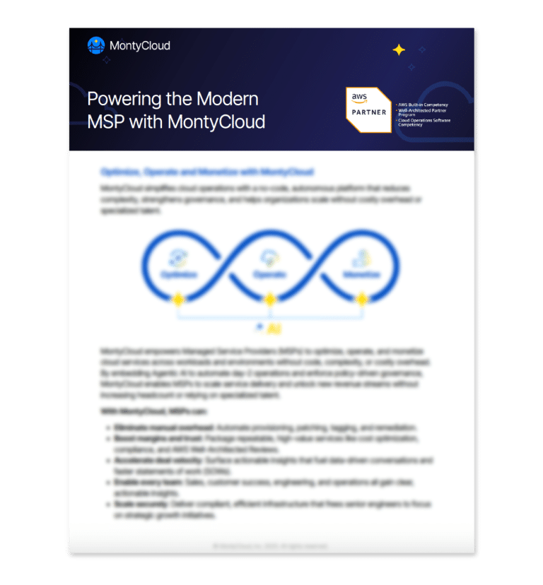 Powering the Modern MSP with MontyCloud - MontyCloud
